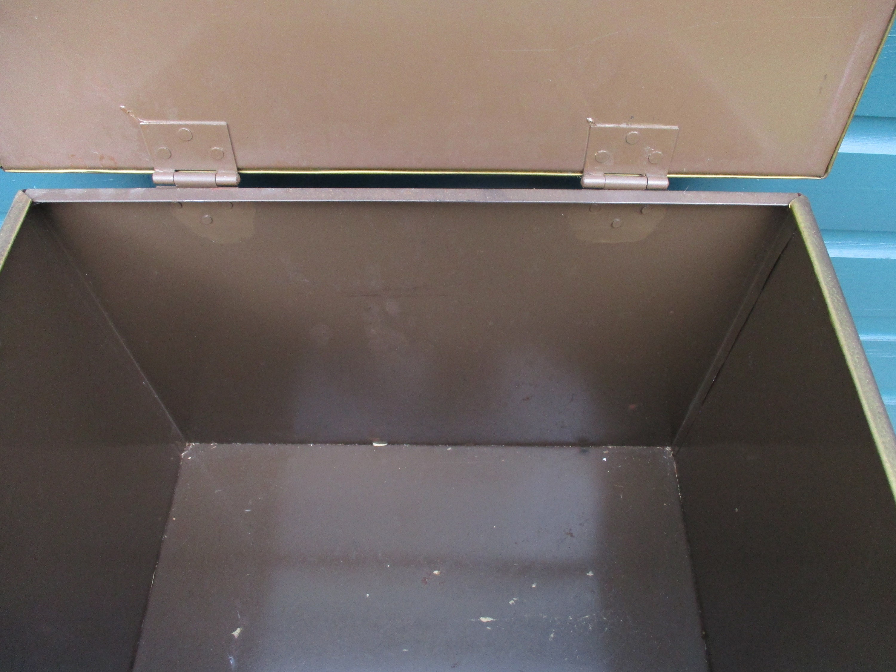 Brass Coal Log Box 1950's With Steel Interior - Etsy UK