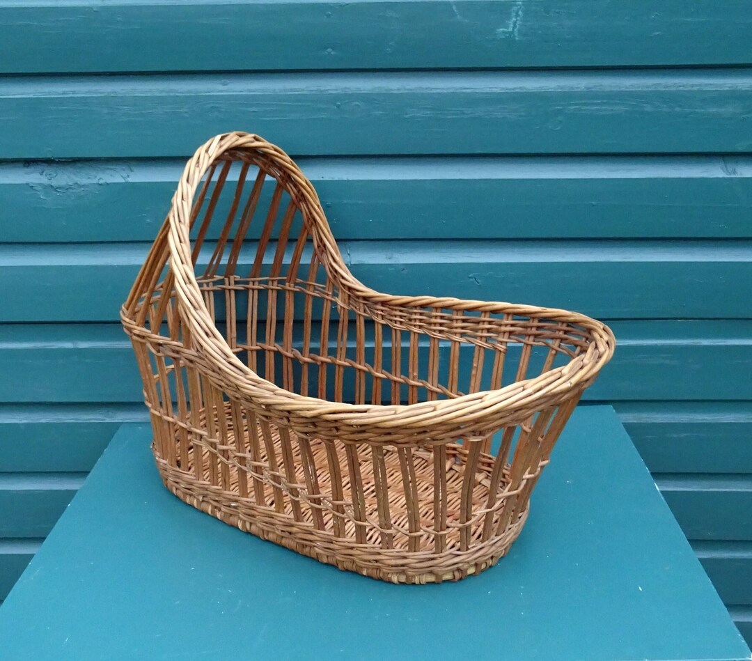 Vintage Wicker Cot Period Example 1940's Old Wicker - Etsy UK