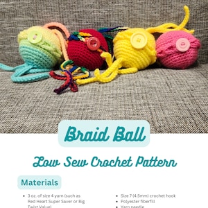 PDF PATTERN ONLY Crochet Sensory Play Ball Crochet Toy Patterns Crochet ...