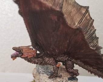 Young Copper Dragon Miniature - Etsy