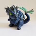 Annoyed Rocky Blue Dragon Kaiju - Etsy