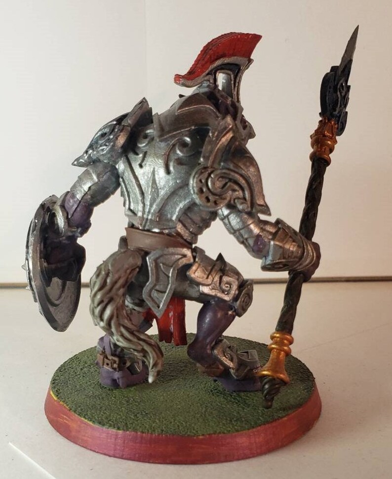 Wolfen Worgen Werewolf Gladiator Spear Plate Armor Helm - Etsy