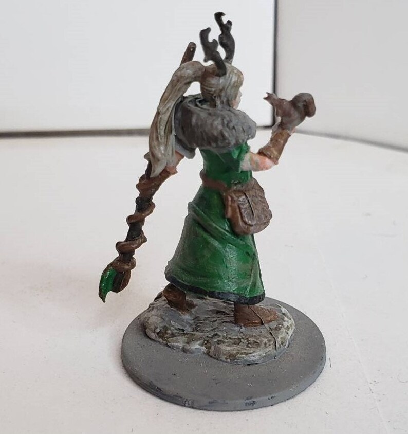 Male Elf Ranger With Squirrel and Staff Antlers - Etsy