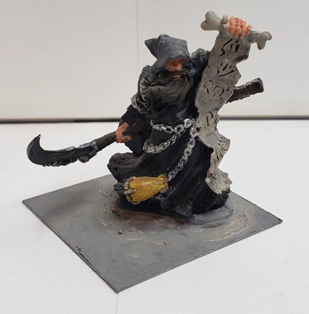 Warlock With Scythe Scroll Reaper - Etsy