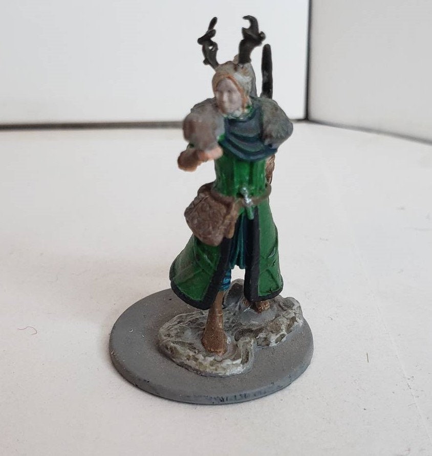 Male Elf Ranger With Squirrel and Staff Antlers - Etsy
