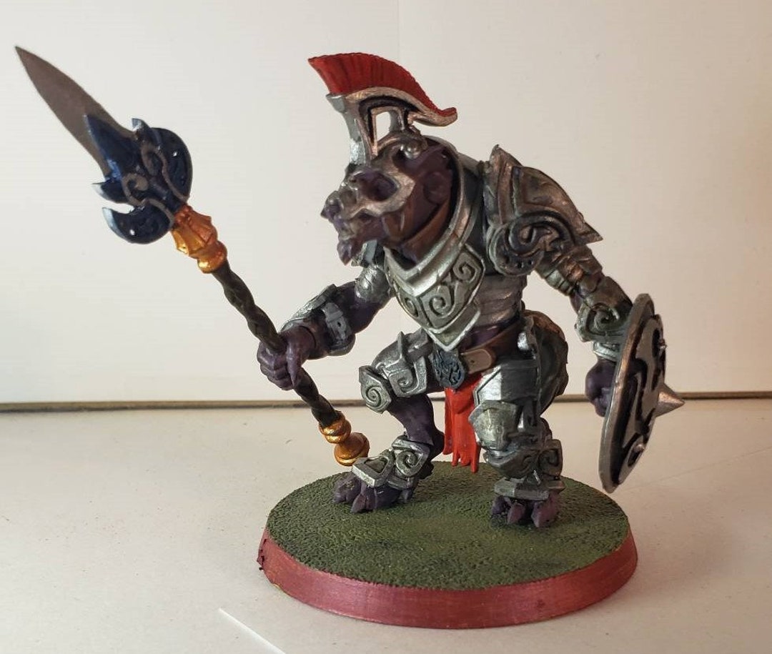 Wolfen Worgen Werewolf Gladiator Spear Plate Armor Helm - Etsy