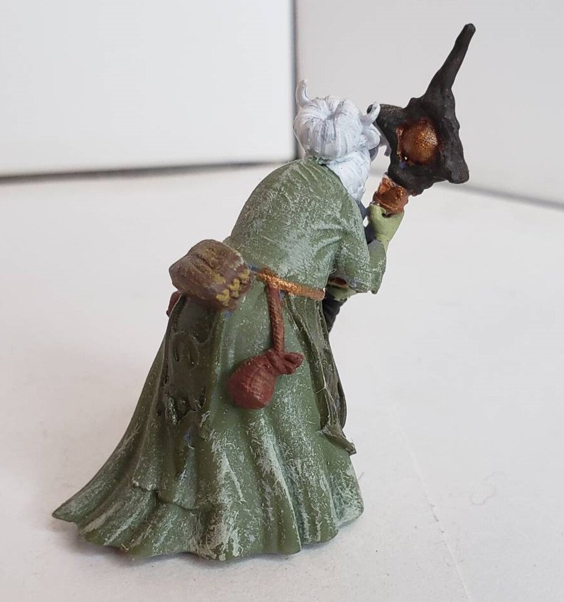 Witch Crone Hag Olive Green With Staff - Etsy