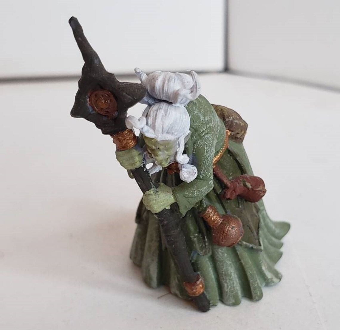 Witch Crone Hag Olive Green With Staff - Etsy
