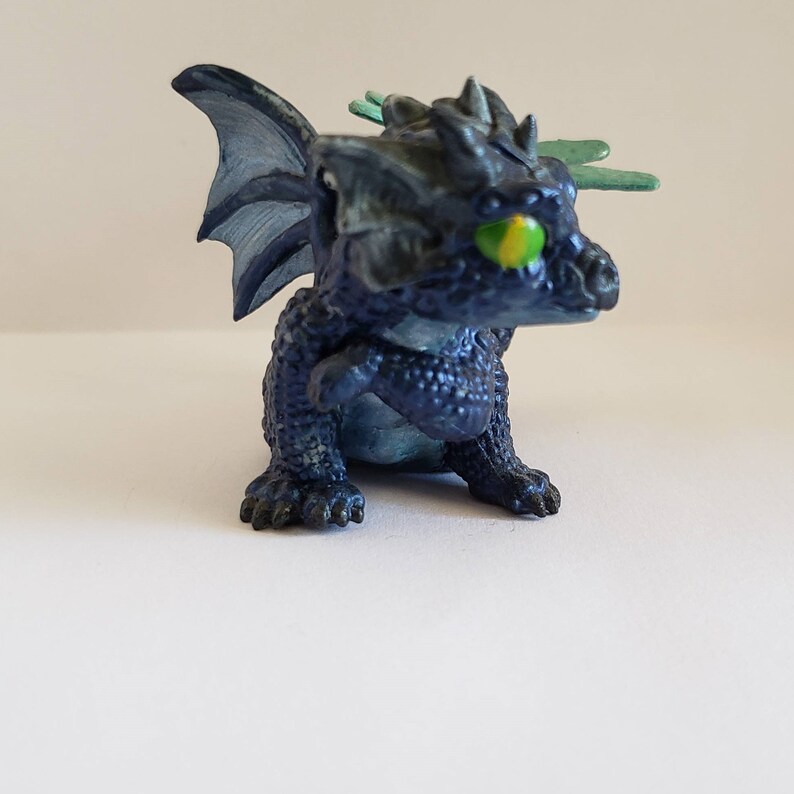 Annoyed Rocky Blue Dragon Kaiju - Etsy