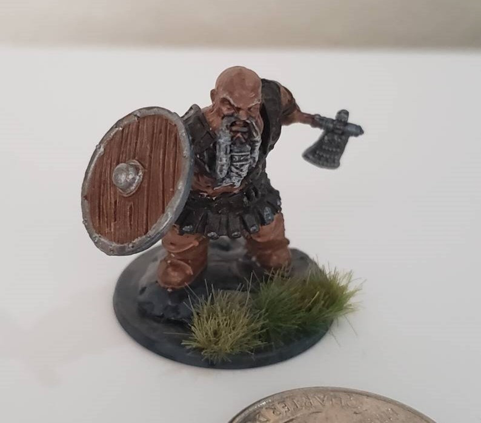 Dwarf Warrior With Axe and Shield - Etsy