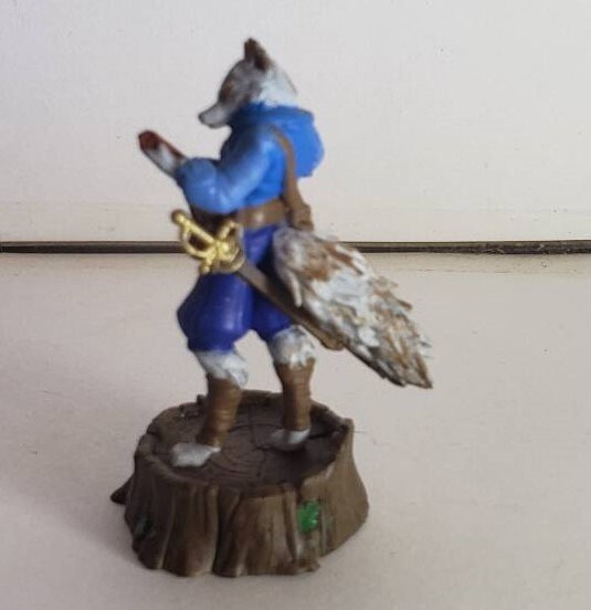 Kitsune Fox Bard Lute Sword Blue - Etsy