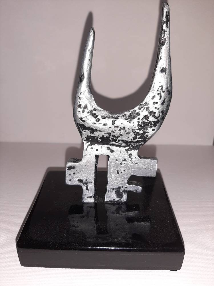 Abstract Chrome Sculpture Midcentury Modern Style Space Abstract - Etsy