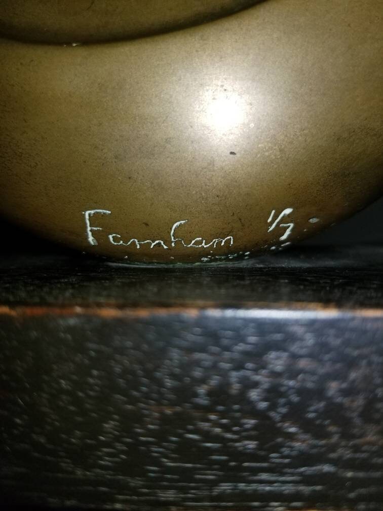 Rare Listed Artist John Farnham Original Signed Abstract Bronze ...