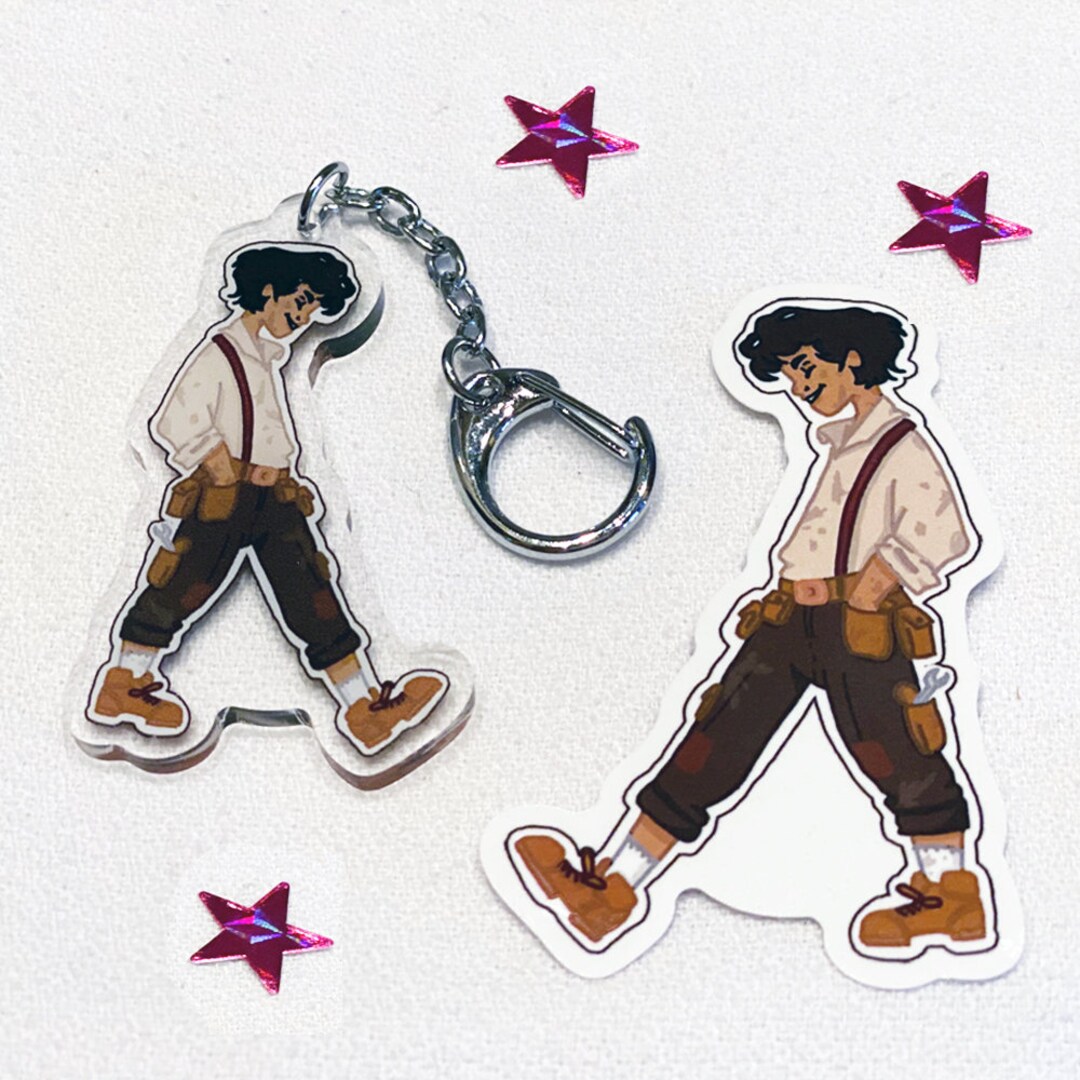 Leo Keychain and Sticker - Etsy