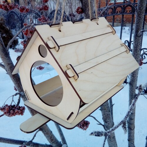 Bird House.laser Cut Files SVG DXF CDR Vector Plans - Etsy