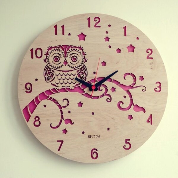 Owl Clock - Etsy
