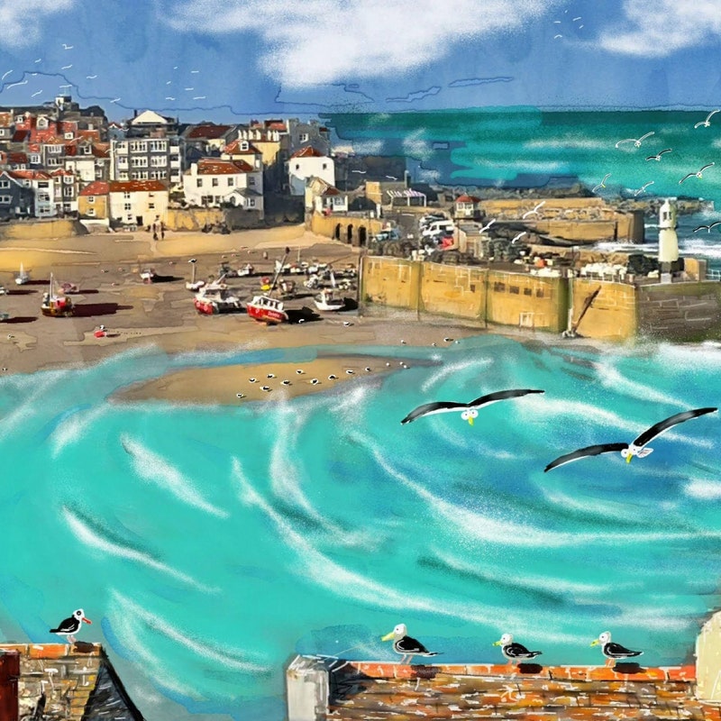 St Ives Greeting Cards - Etsy UK