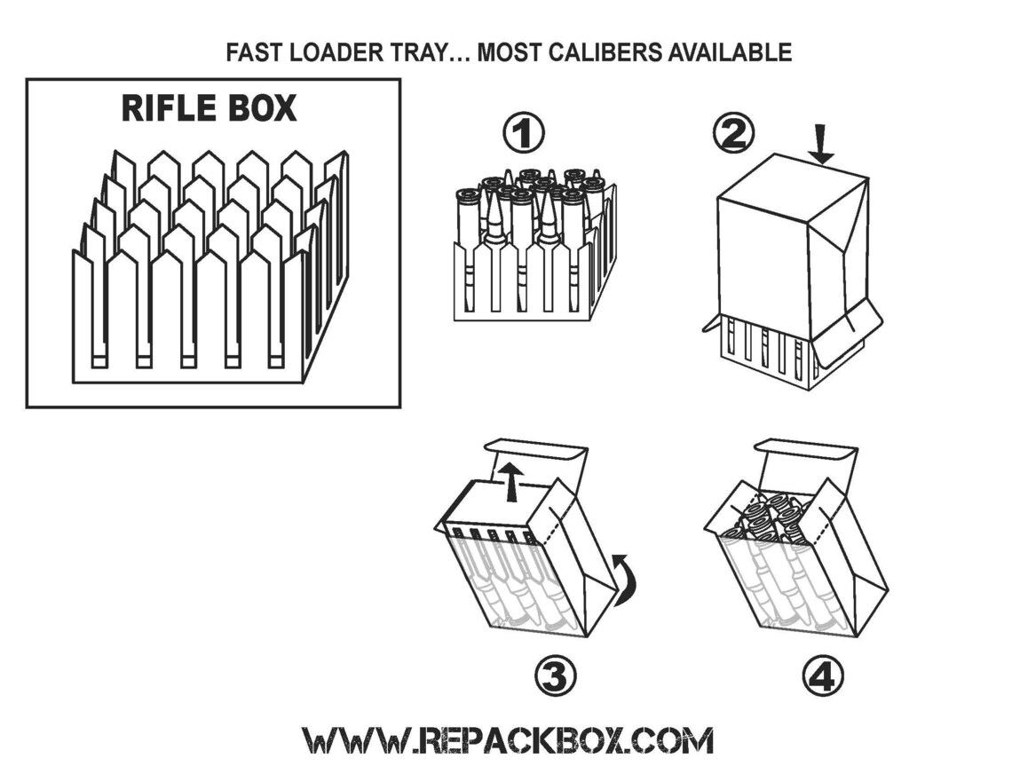 REPACKBOX 100 Boxes Military Cardboard 7.62 X 51 Ammo Box Holds 20 ...