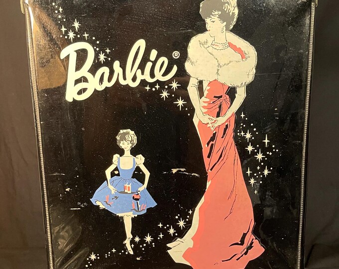 1964 Mattel Black Barbie Wardrobe Case With Midge Doll & Vintage ...