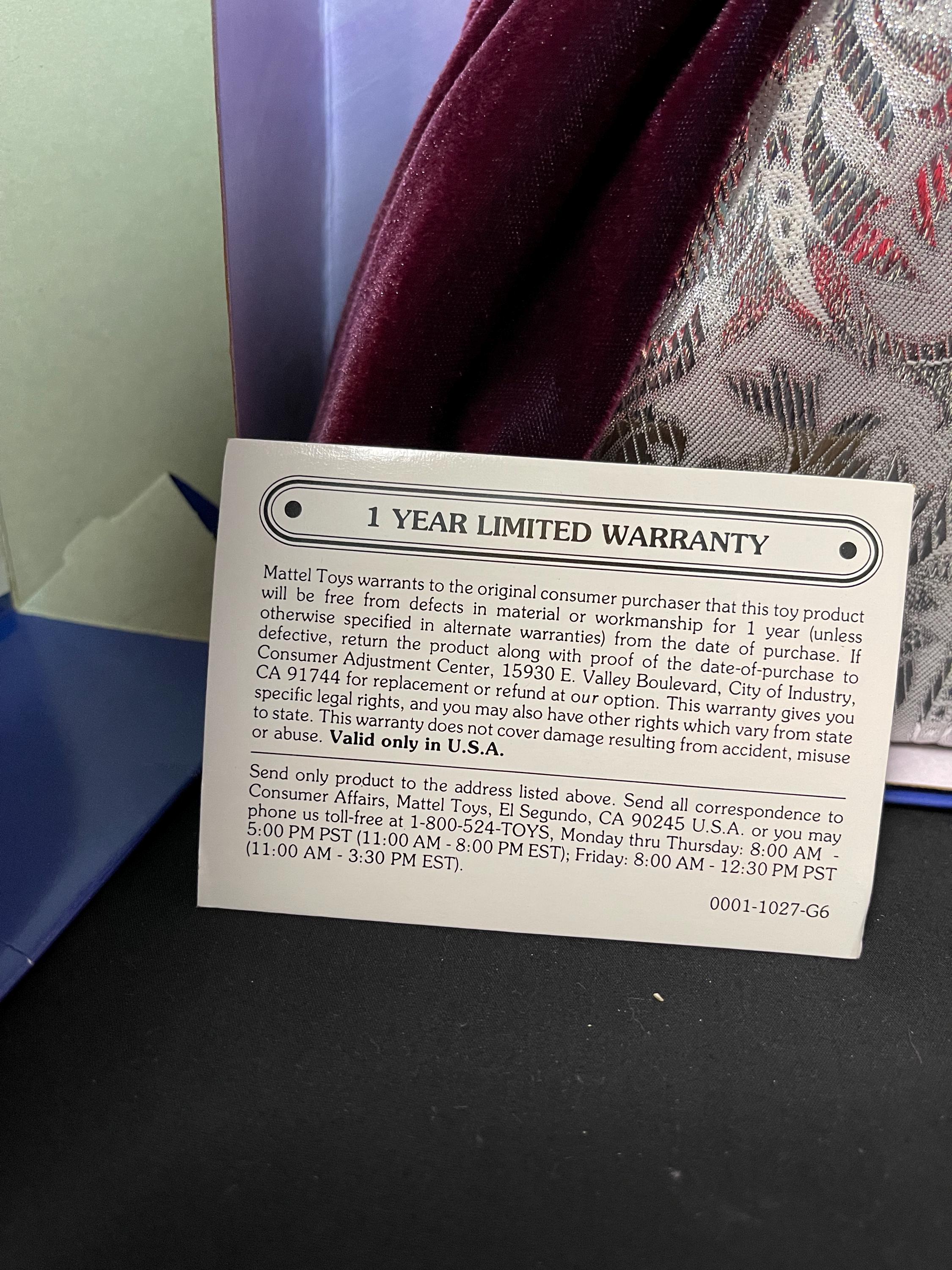 Vintage 1993 Winter Princess Barbie From Winter Princess Collection ...