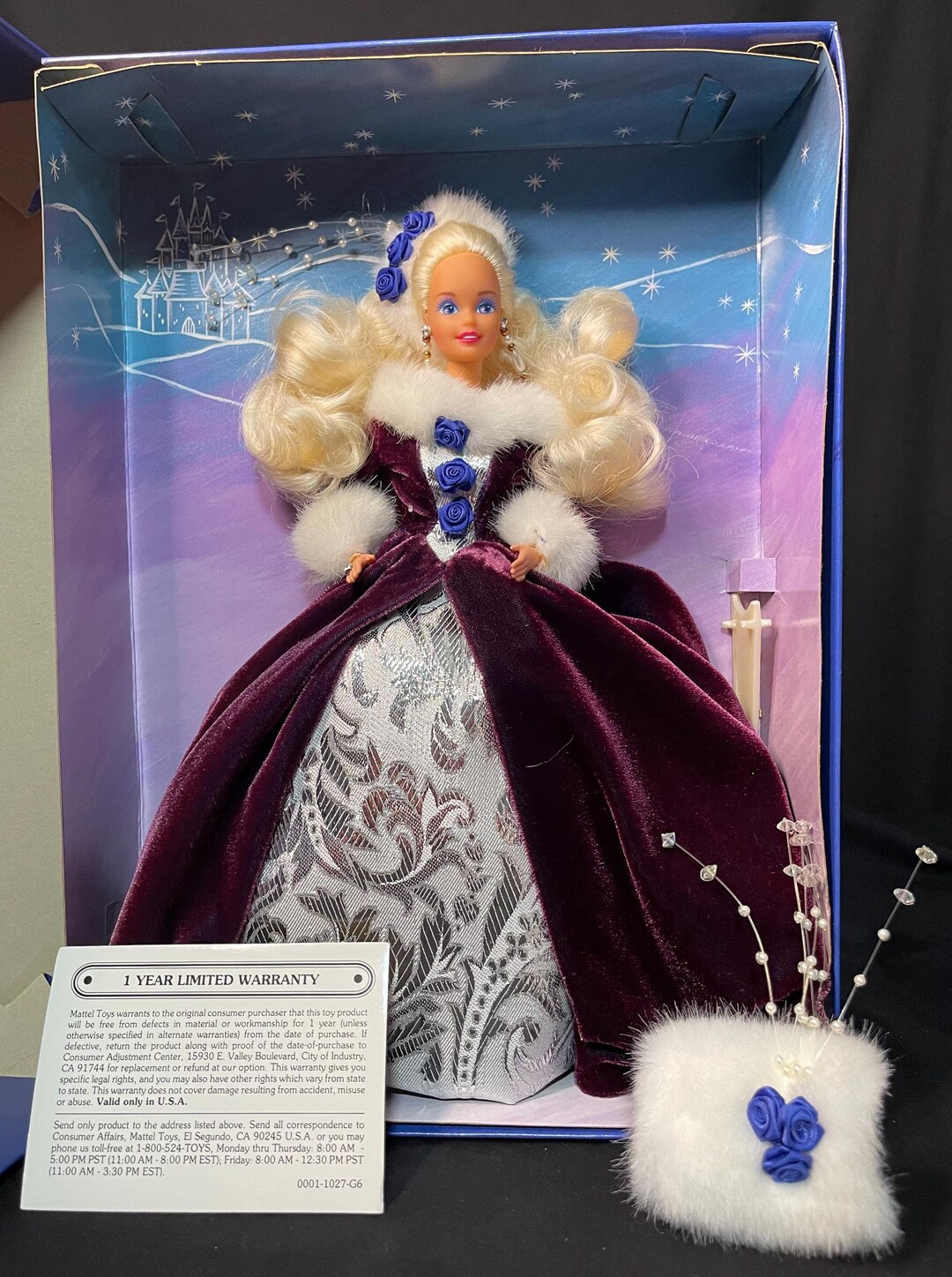 Vintage 1993 Winter Princess Barbie From Winter Princess Collection ...