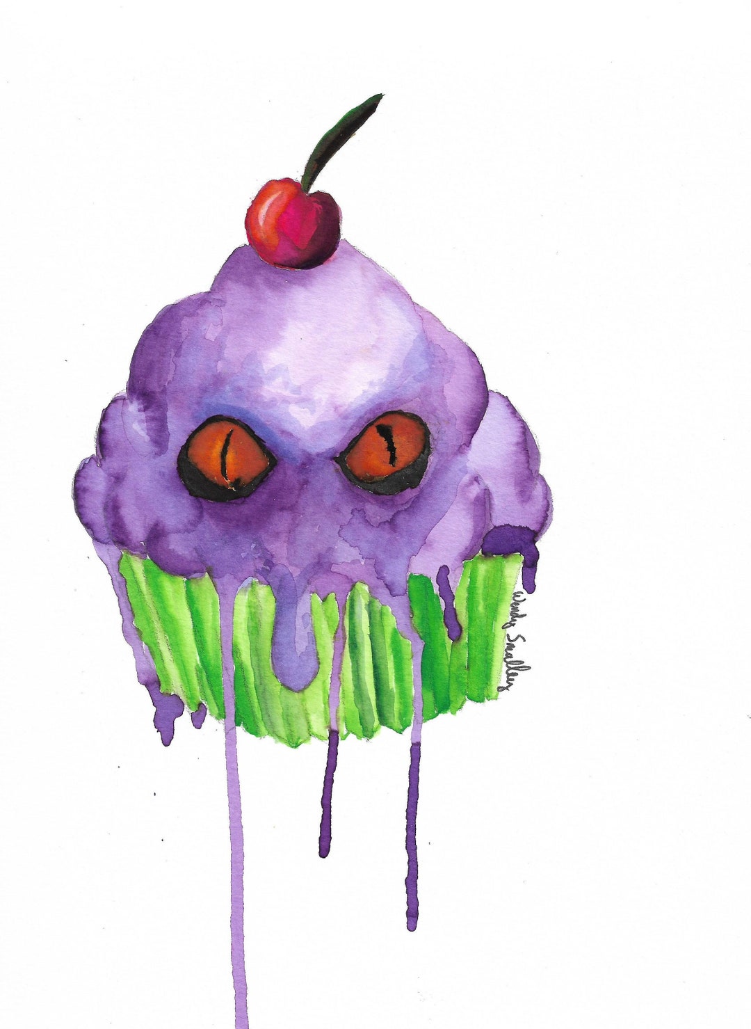 Demon Cupcake - Etsy