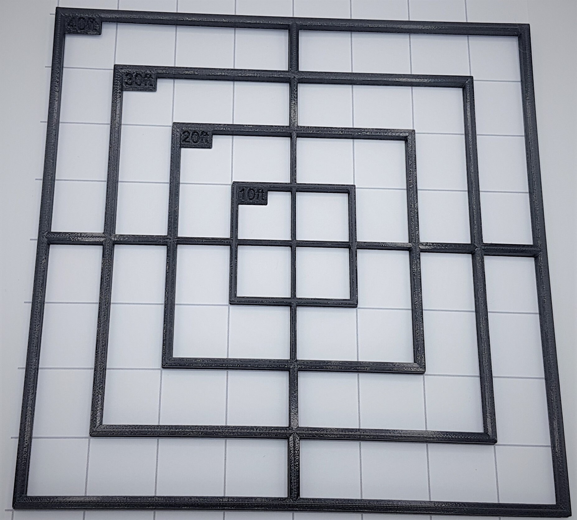 Area of Effect aoe Spell Templates dnd 25 Colours - Etsy