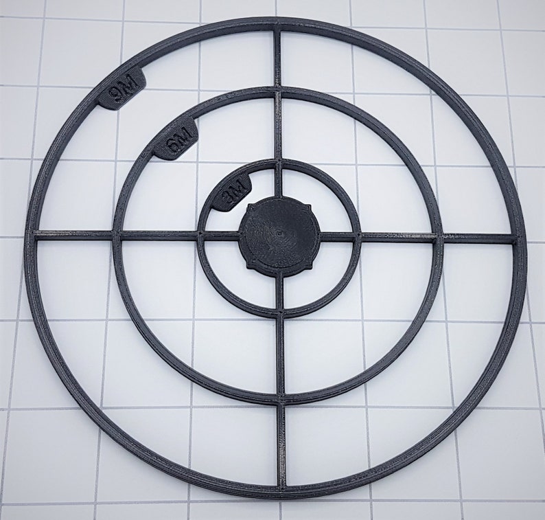 Area of Effect aoe Spell Templates dnd 25 Colours - Etsy