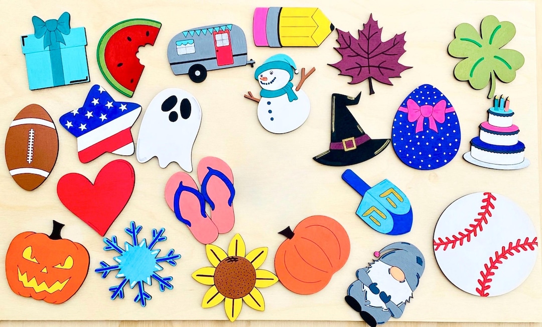 Seasonal Interchangeable Welcome Home Sign Pieces, Attachments, Add On ...