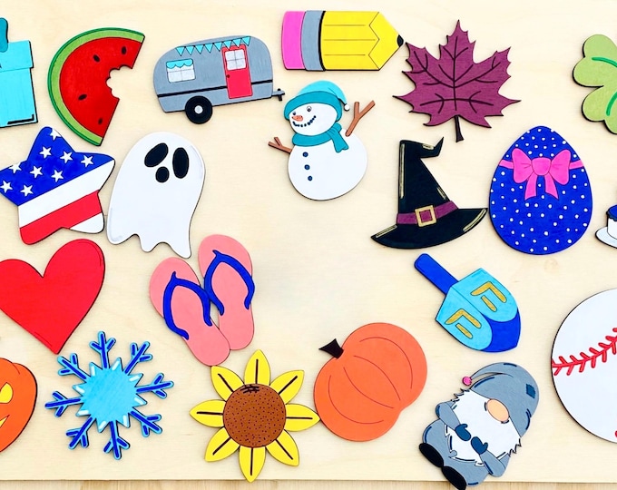 Seasonal Interchangeable Welcome Home Sign Pieces, Attachments, Add On ...