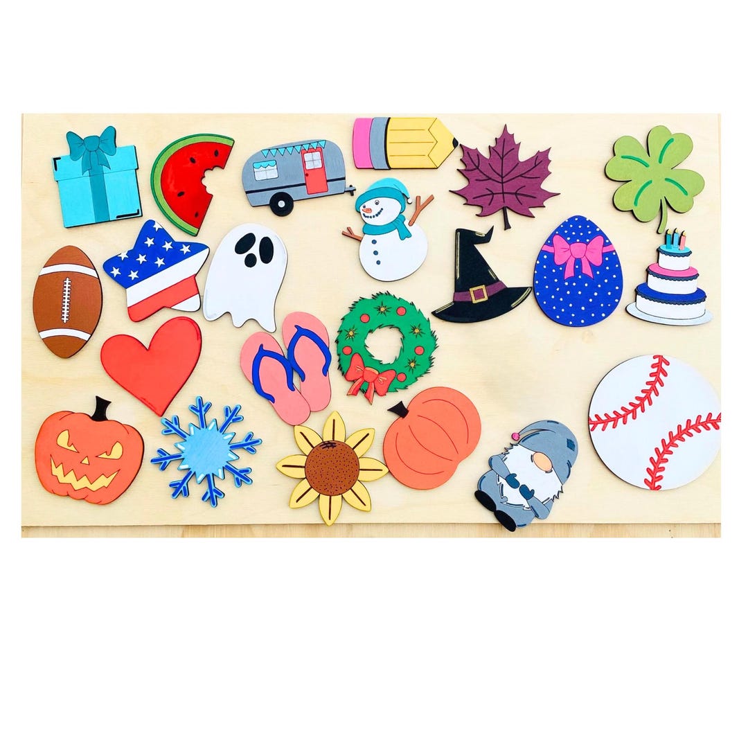 Seasonal Interchangeable Welcome Home Sign Pieces, Attachments, Add On ...