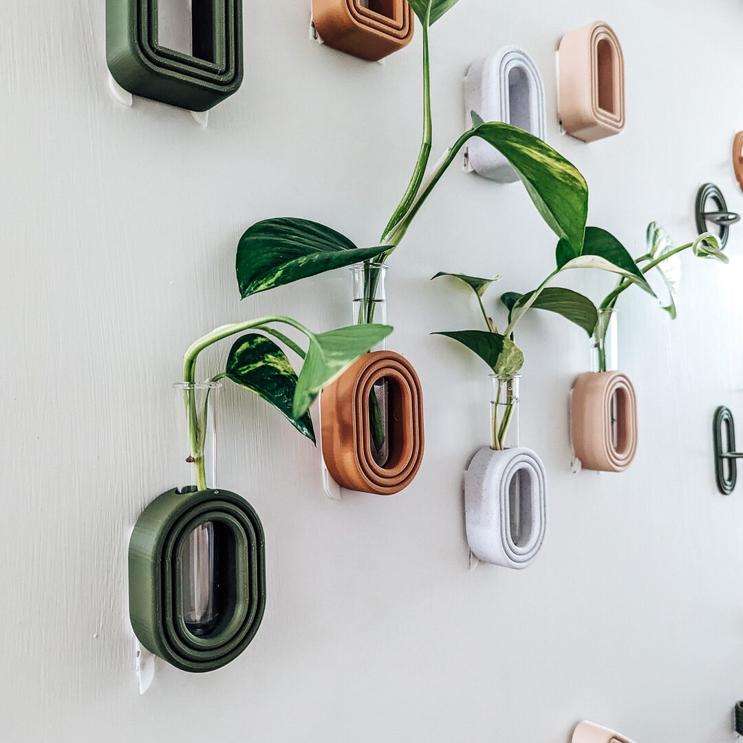 Oval Propagation Vases, Plant and Flower Vases, Wall Planter ...