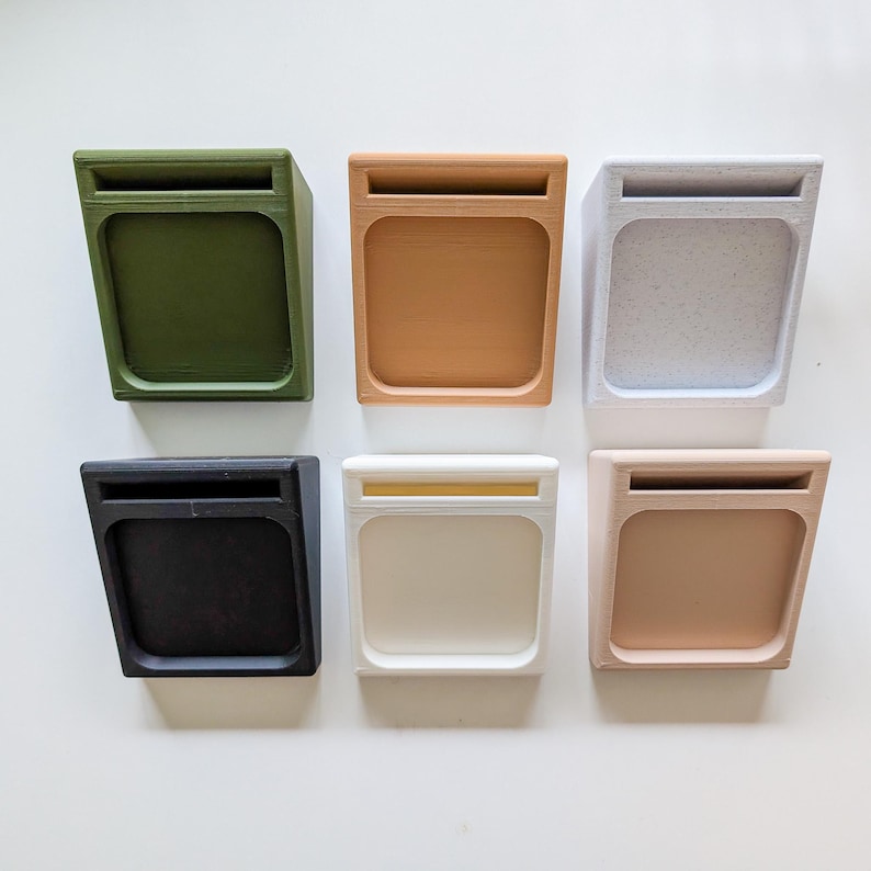 Square Dock and Business Card Holder, Market Stall Display, Square Card ...