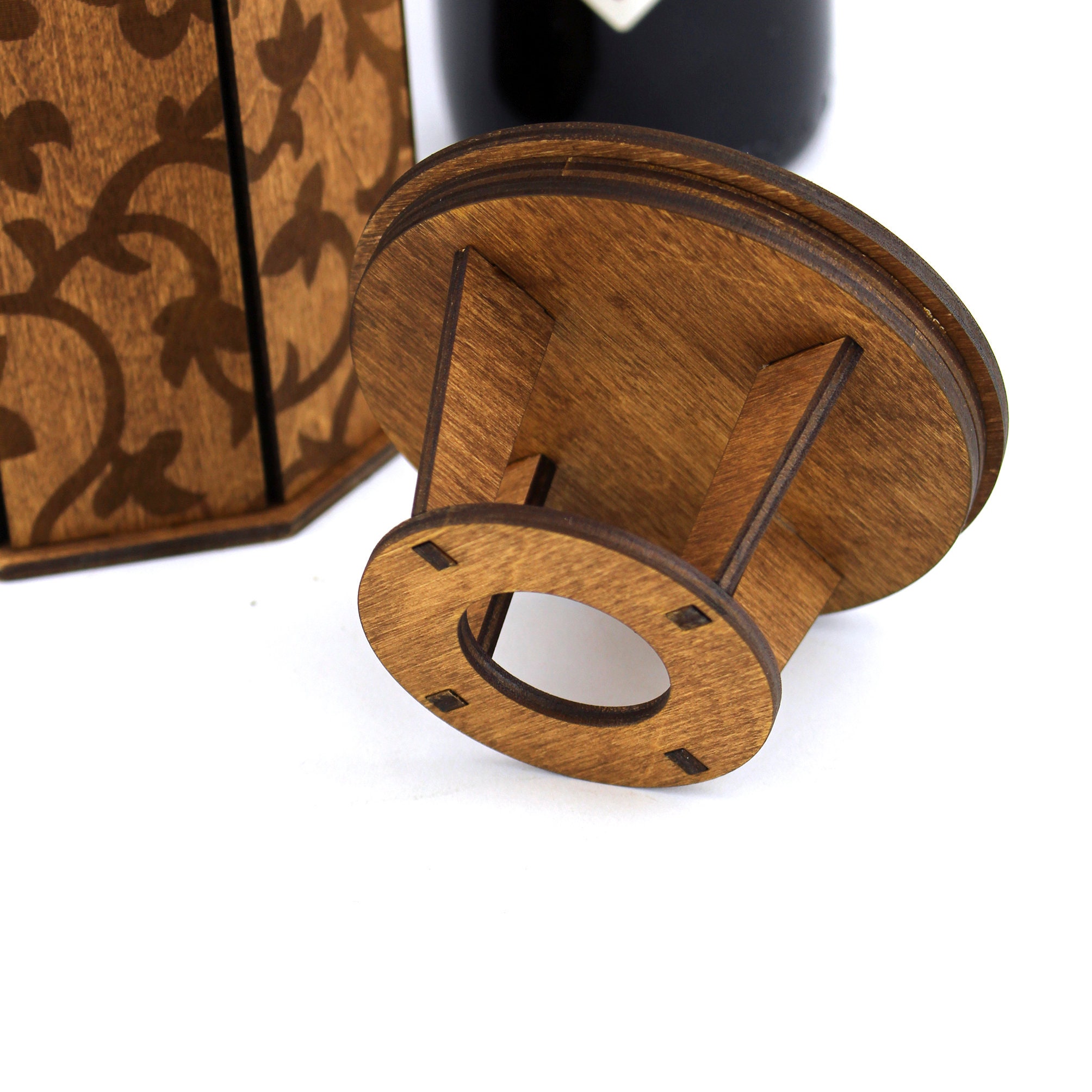 Wine Box. Laser Cut File. Cdr Dxf Ai Svg Files. Instant | Etsy