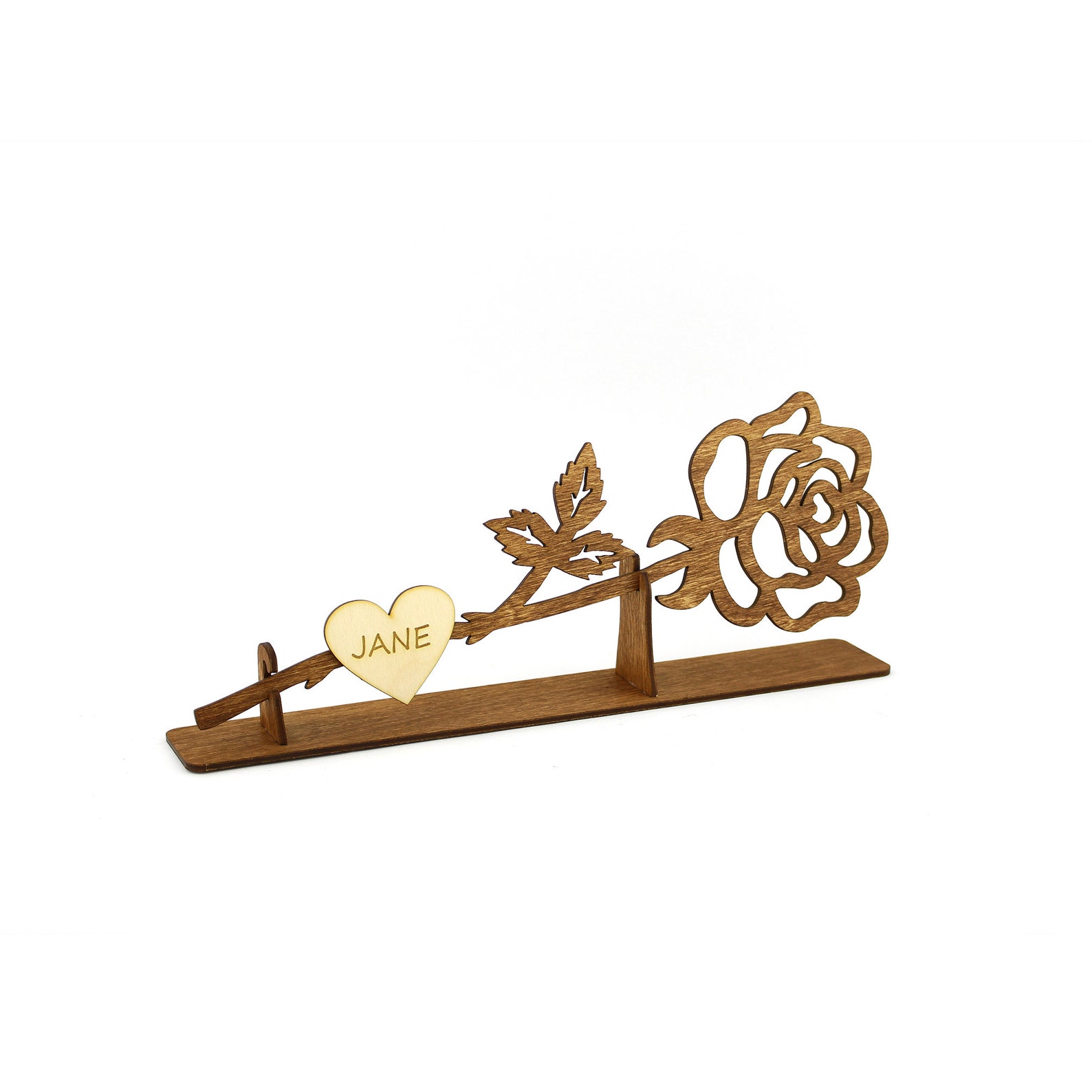 Wooden Rose. Laser Cut File. Cdr Dxf Ai Svg Files. Instant - Etsy