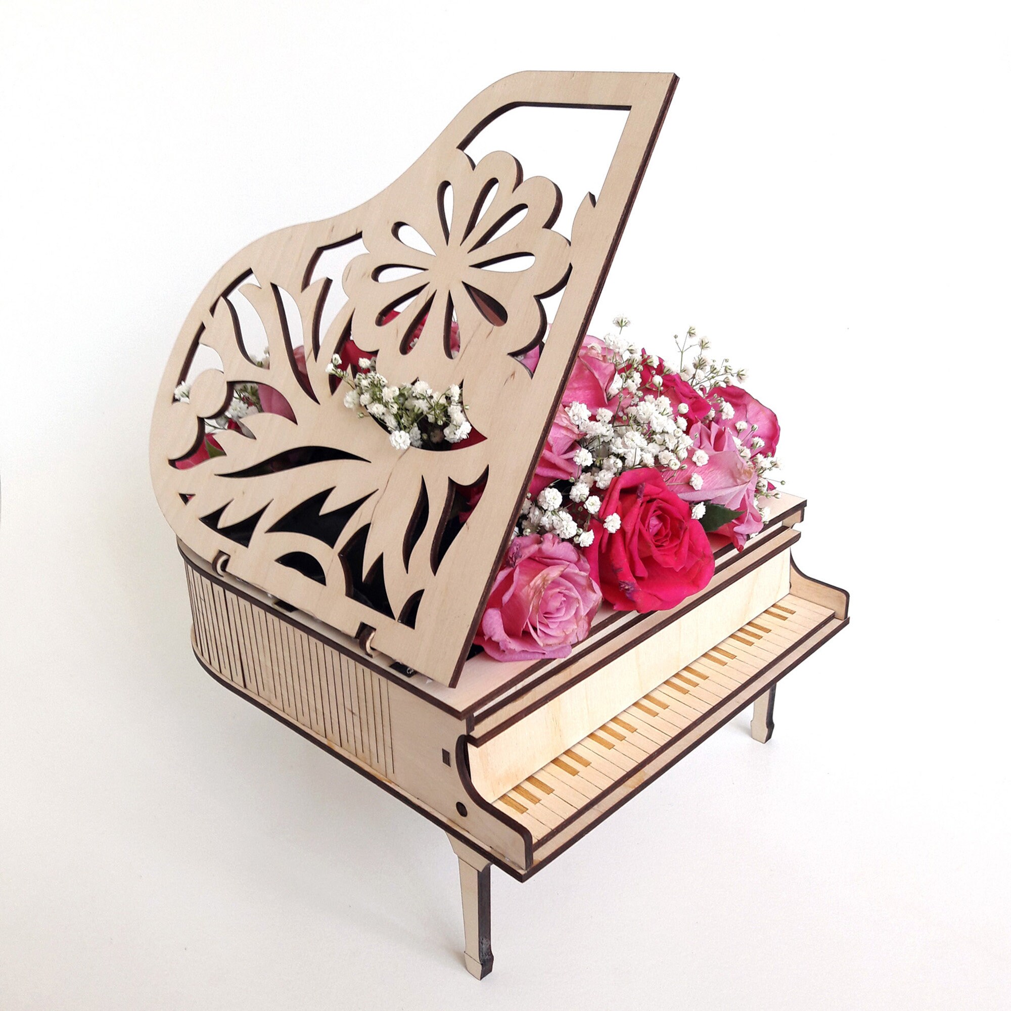 Wooden Royal-box for Flowers Sweets and Other Uses. Laser Cut - Etsy