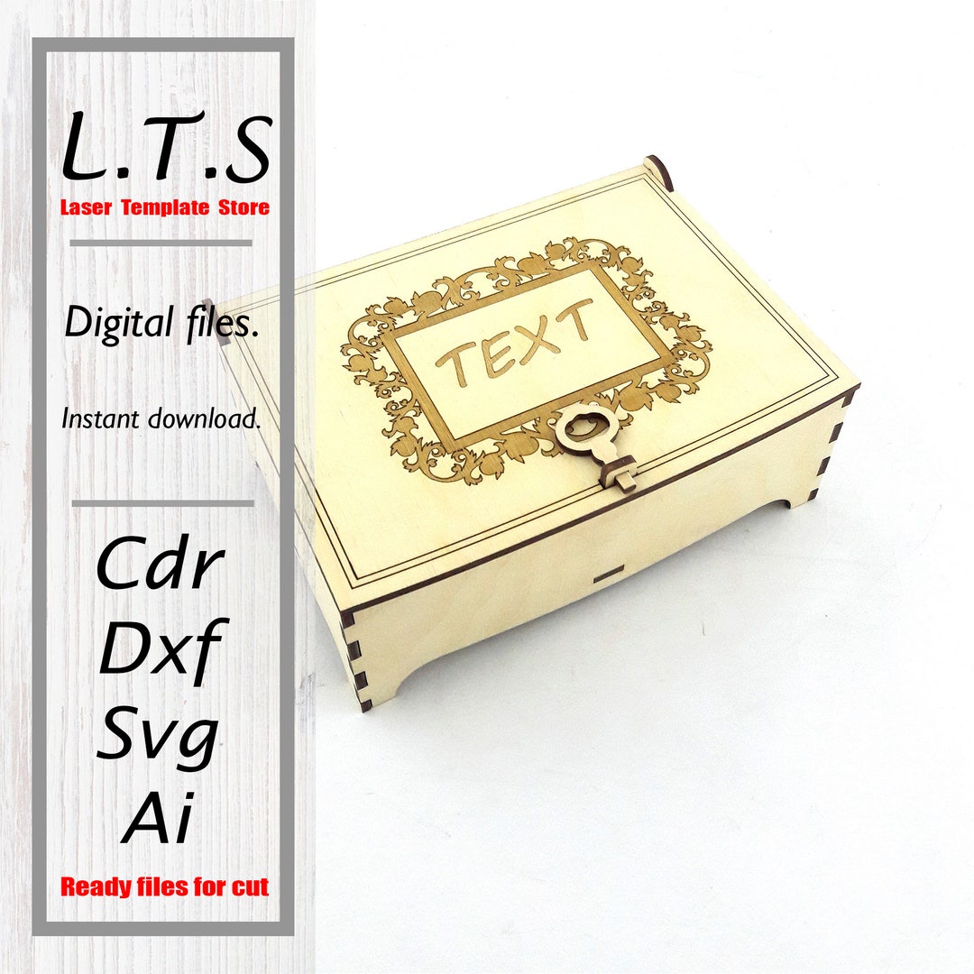 Buy Wooden Box. Laser Cut File. Cdr, Dxf, Ai, Svg. Instant Download ...