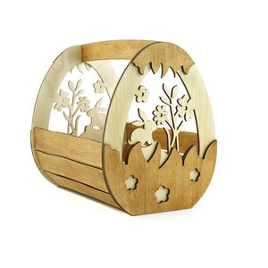 Easter Basket. Laser Cut Basket. 3 Sizes. 6 Thickness File. Dxf, Ai ...