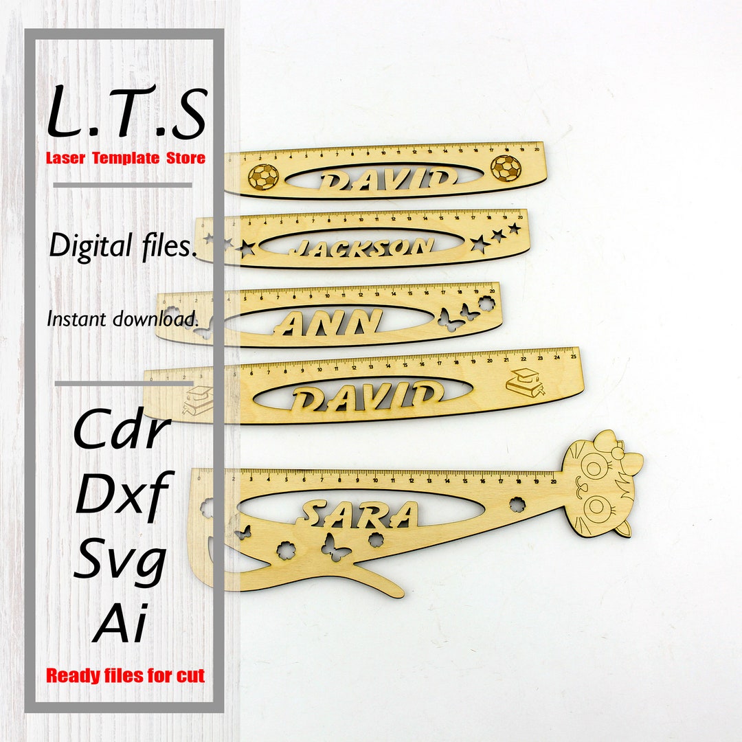Rulers. Laser Cut File. Cdr,dxf,svg,ai.instant Download, Cnc Files. RU1 ...