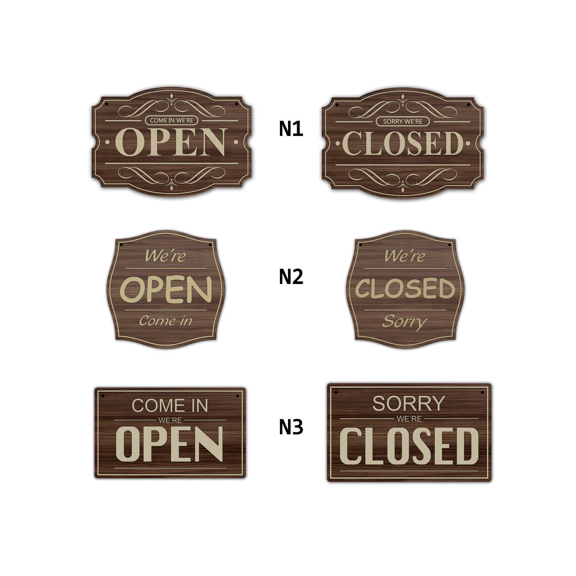 Open-close Signboard. Laser Cut File. Cdr Dxf Ai Svg Files. | Etsy