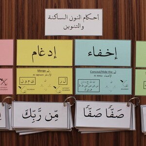 Nun Saakinah and Tanween- Tajweed Rules Flashcards Digital-quran ...