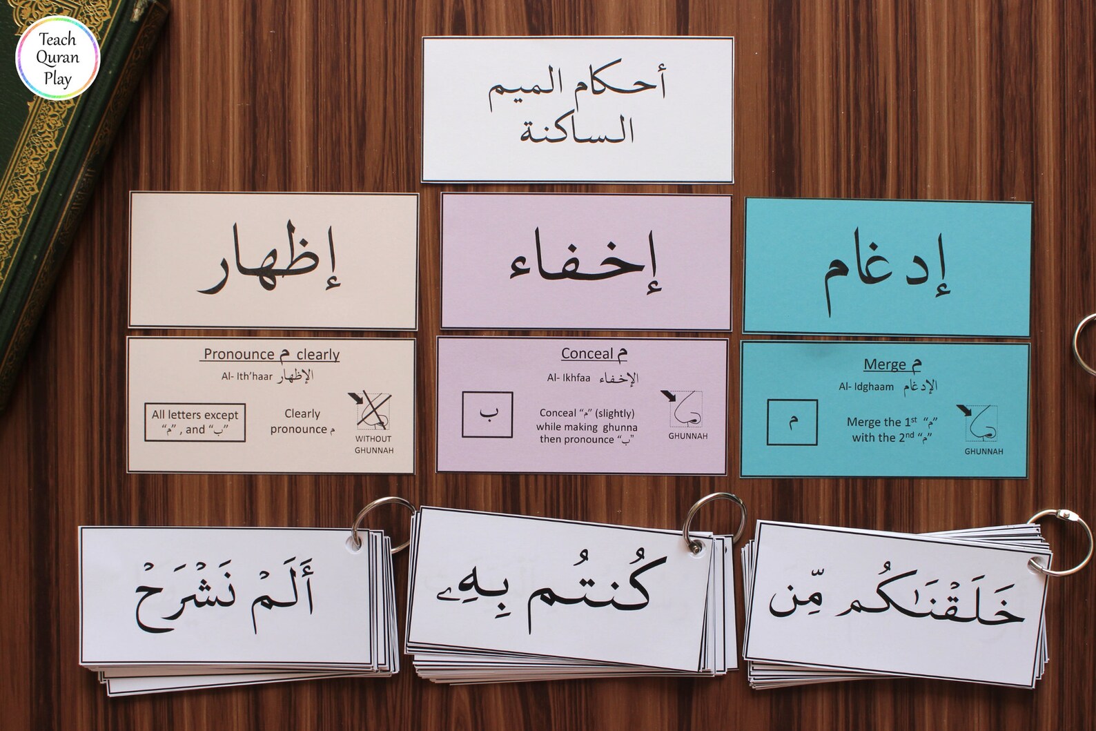 Meem Tajweed Rules Flashcards Digital Quran Activities - Etsy