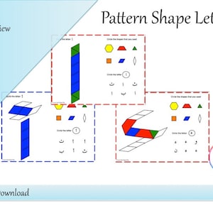 L1 Shape It! Pattern Block Arabic Alphabet- Tangrams Arabic- Pattern ...