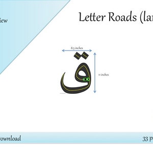 L1 Alphabet Roads- Learning Alphabet Formation-arabic Printable ...