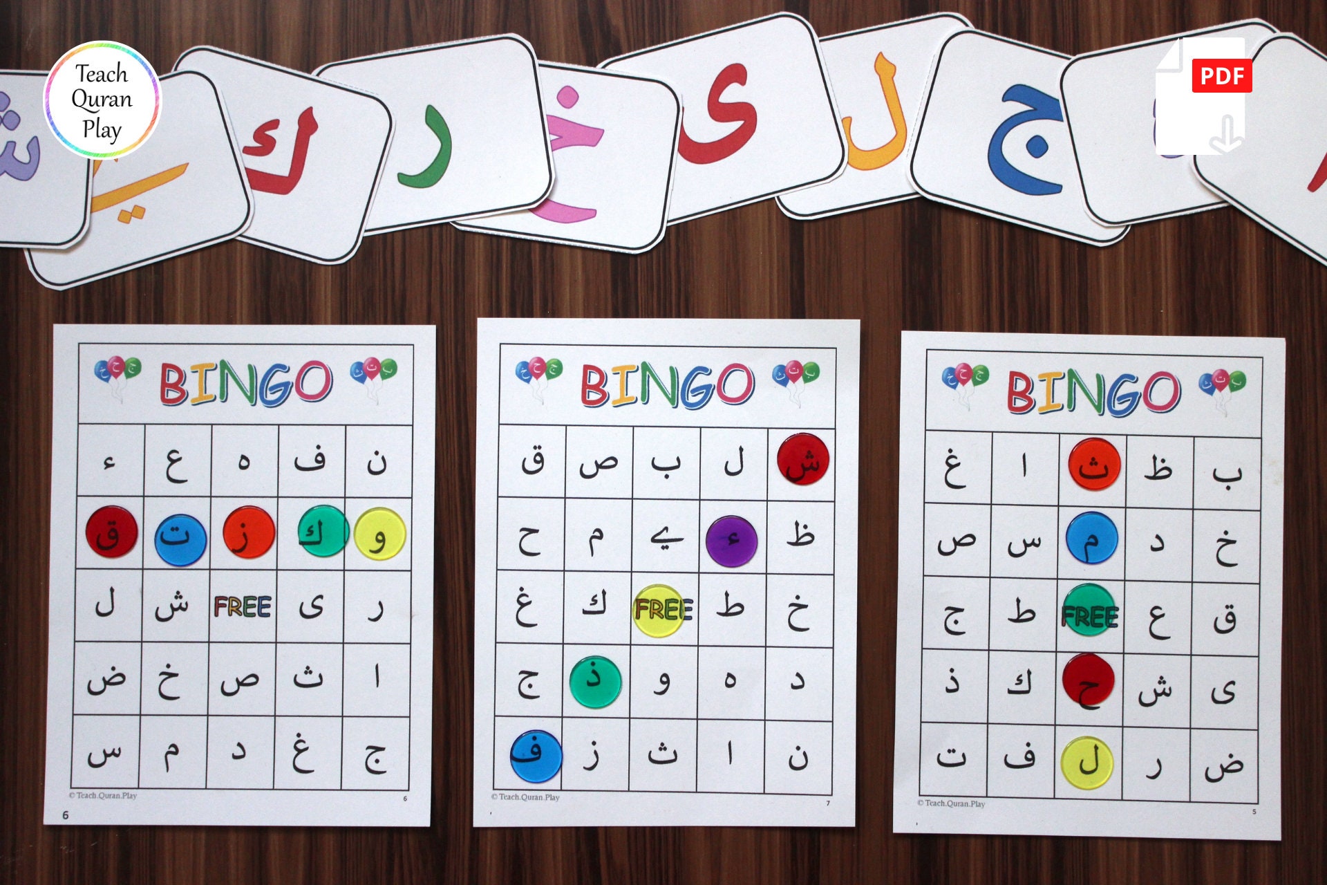 L1 Bingo Cards Arabic Learning Alphabet-arabic - Etsy