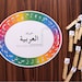 L1 Alphabet Wheel Arabic Learning Alphabet-arabic Printable-preschool ...