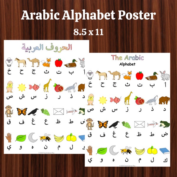 Arabic Alphabet - Etsy