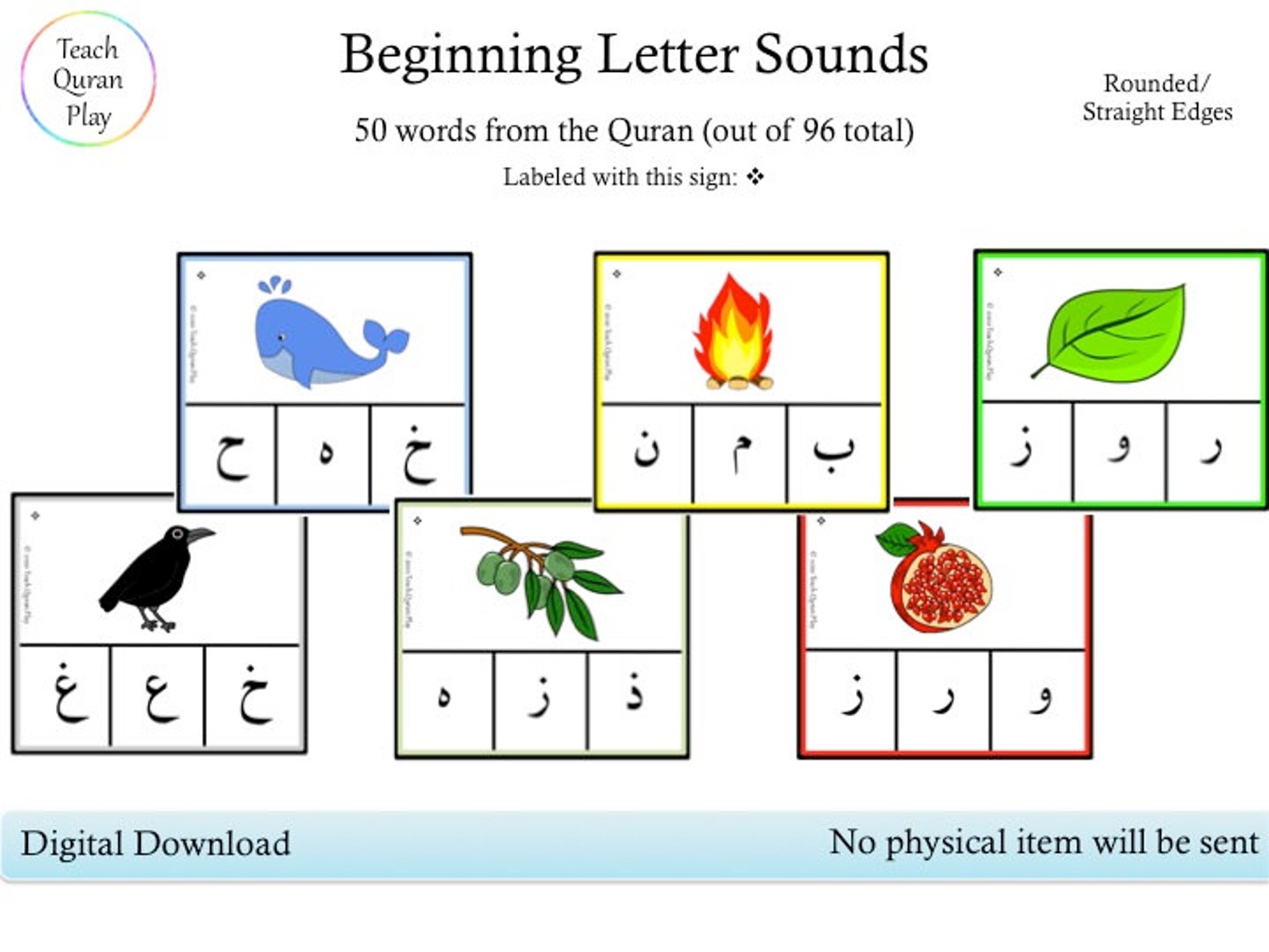 Beginning Letter Sounds Phonemes Arabic Learning Alphabet | Etsy