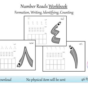 Number Roads- Arabic Numbers- Digital Download- Muslim- Arabi ...