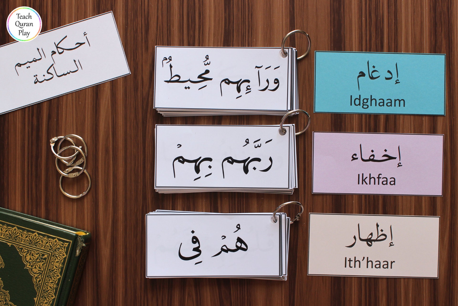 Meem Tajweed Rules Flashcards Digital Quran Activities - Etsy